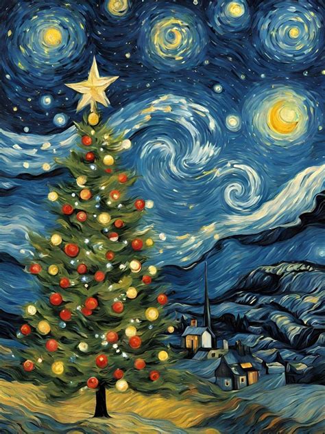 Starry Night Christmas Decorations
