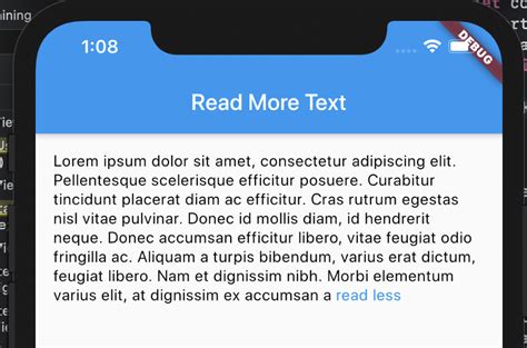 Dart Flutter How To Hide Or Show More Text Within Certain Length