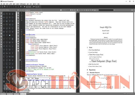 Texmaker Phần mềm soạn thảo văn bản định dạng LaTex