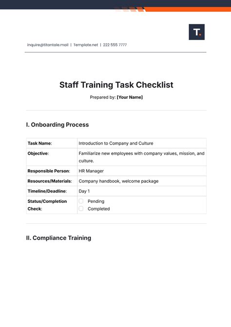 Free Operator Training Checklist Template To Edit Online