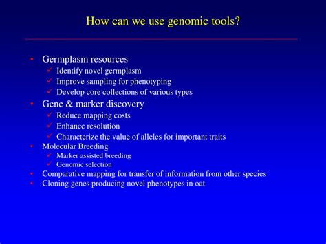 Ppt Genomic Tools For Oat Improvement Powerpoint Presentation Free