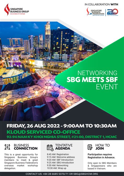 SBG Networking Event SBG Meets SBF SINGCHAM VIETNAM