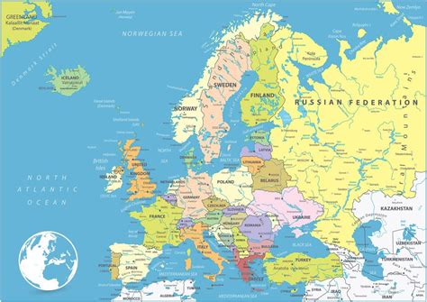 Europe Physical Map Gis Geography