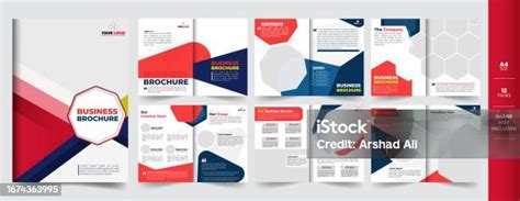 현대 브로셔 템플릿 디자인 다중 페이지 비즈니스 브로셔 디자인 전단지에 대한 스톡 벡터 아트 및 기타 이미지 전단지 설계도 책자 Istock