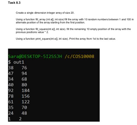 Solved When A Two Dimensional Array Is Passed As A Parameter Chegg