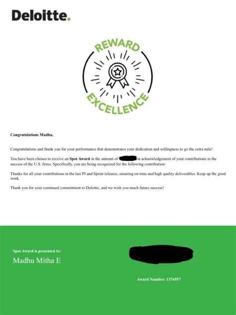 Madhu Mitha Elango On Linkedin Deloitteusi Deloitteconsulting Spotaward