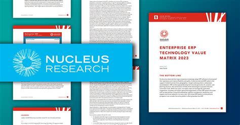 Andrew Sung On Linkedin Nucleus Enterprise Erp Technology Value Matrix
