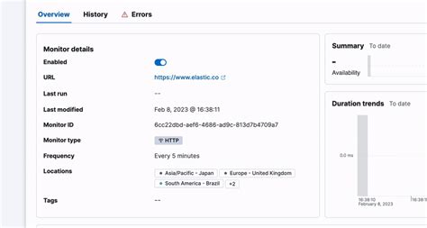 Synthetics Monitor Details Page Monitor Details Panel Does Not