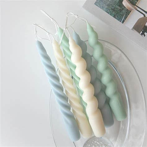 Badu Bg Спирала с дълъг полюс Силиконова форма за свещ за Направи си сам Геометрия Изработка на