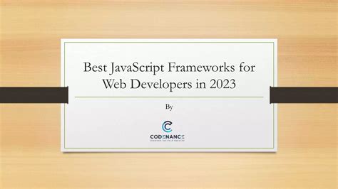 Best Javascript Frameworks For Web Development In 2023 Pptx