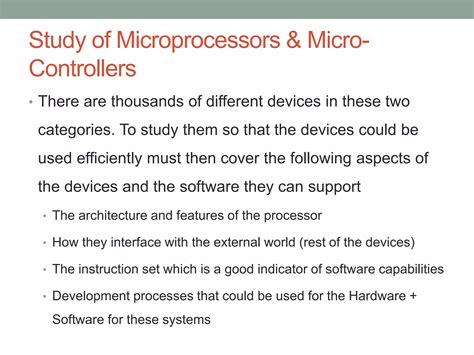 Microprocessors And Microcontrollers The Design Context Pptx