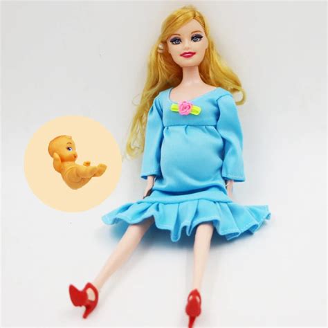 Educational Real Pregnant Doll Mom Dolls Have A Baby In Her Tummy For BJD Doll House Birthday