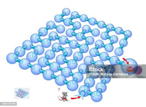 Labirin Terbaik Bantu Mouse Menemukan Jalan Menuju Kue Permainan Puzzle Logika Lembar Aktivitas