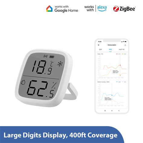 New Sonoff Snzb 02d Zigbee Lcd Smart Temperature Humidity Sensor