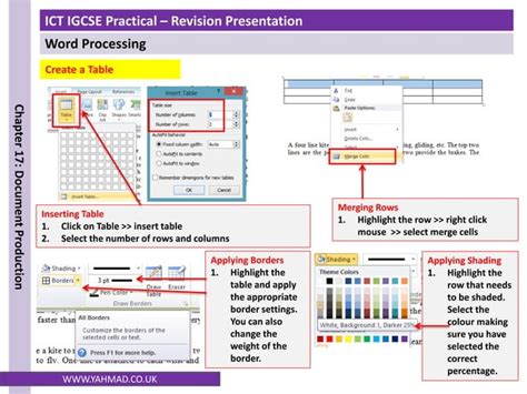 ict igcse practical revision word processing pdf