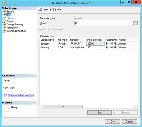 Mssql — уменьшаем Initial Size в Tempdb Internet