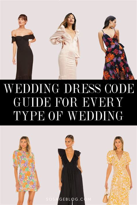 Wedding Dress Code Guide For Every Type Of Wedding What To Wear To