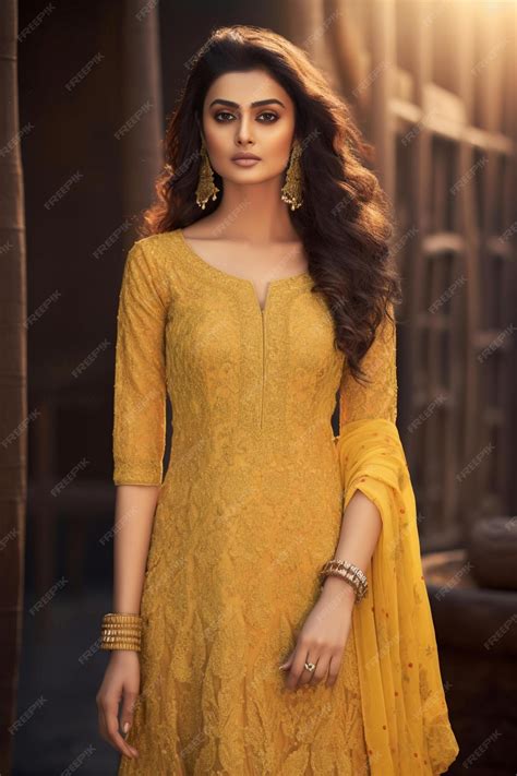 Premium Ai Image Indian Dress Salwar Kameez
