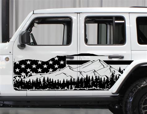 Jeep Wrangler Decals Jk Jl 2 Door 4 Door Decal Republic