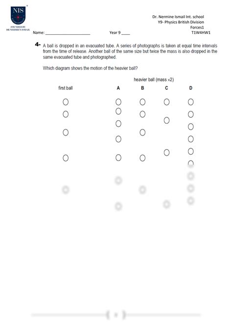 SOLUTION Physics Cambridge Pre Igcse Core Forces Worksheet Studypool