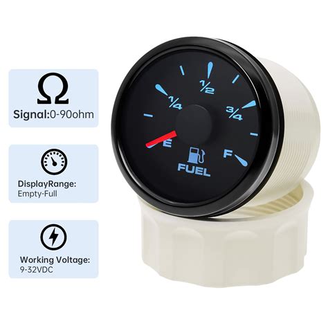 Artilaura 0 90 Ohm Fuel Gauge 2 Inch Boat Fuel Level