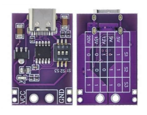 USB PD Trigger Board Having PD QC AFC With W Capabilities