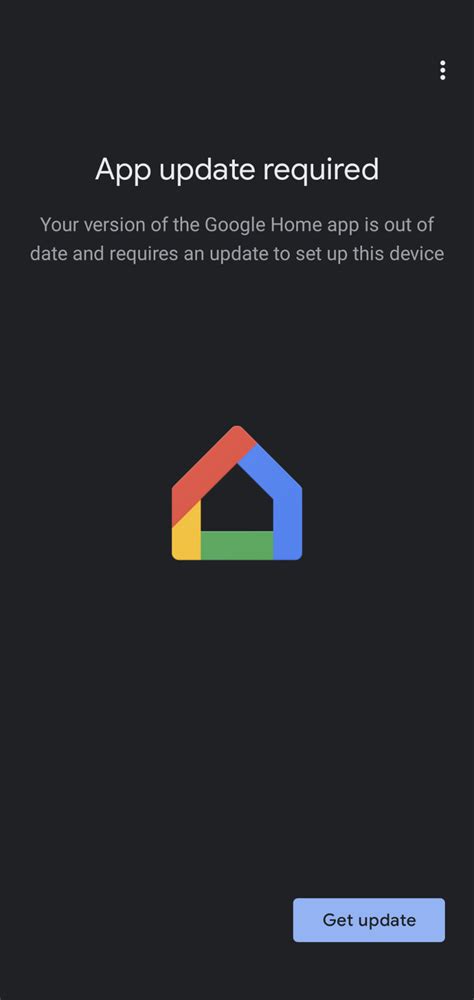 Cant Set Up Nest Because Device Requires Home App Update Eventhough I