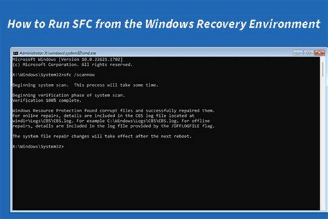 How To Run Sfc From The Windows Recovery Environment