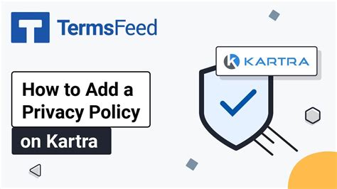 Video How To Add A Privacy Policy Page On Kartra Termsfeed