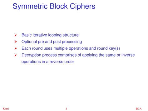 PPT Concurrent Error Detection Architectures For Symmetric Block Ciphers PowerPoint