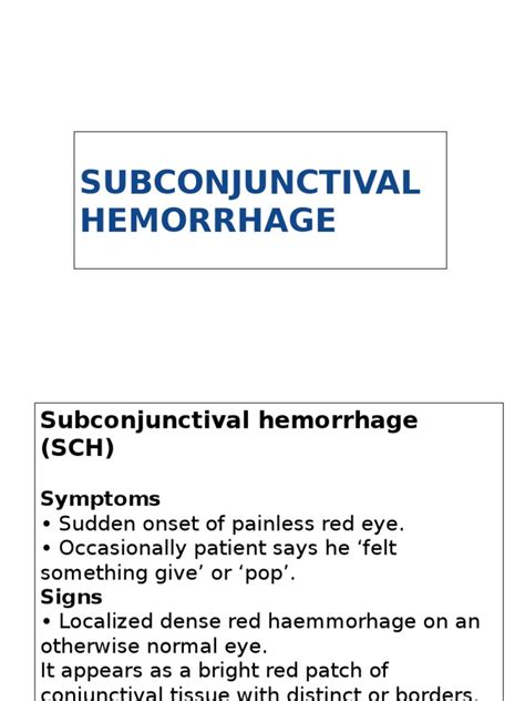 Subconjunctival Hemorrhage Pdf