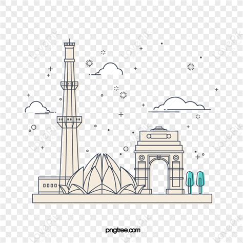 신선한 선형 미니멀리스트 터키어 현대 건축 관광 명소 글로벌 관광 명소 창조적 인 아이콘 디자인 Png 일러스트 무료 다운로드 Lovepik