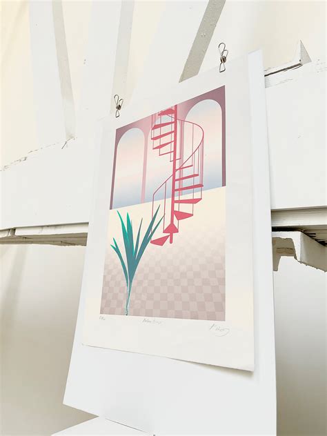 1980s Ian Warwick King Signed Lithograph My Site