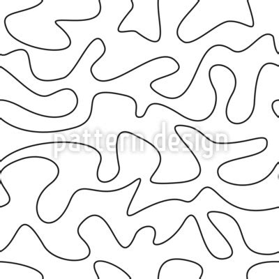 Abstract Wavy Line Seamless Vector Pattern Design