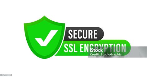 Green Secure Ssl Encryption Secure Stamp Flat Design Vector Badge Icon Stamp Icons With Tick