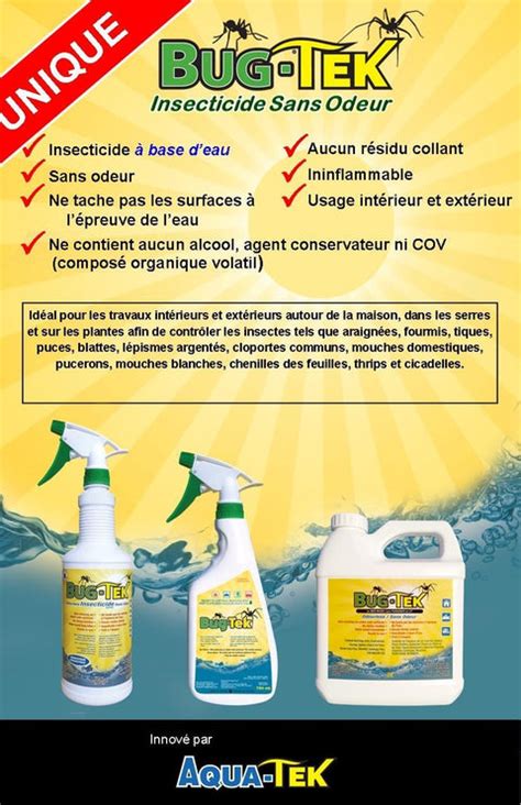 Bug Tek Insecticide Sans Odeur Jardinerie Fortier
