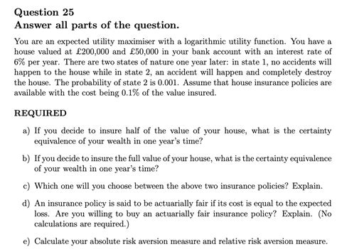 Question 25 Answer All Parts Of The Question You Are