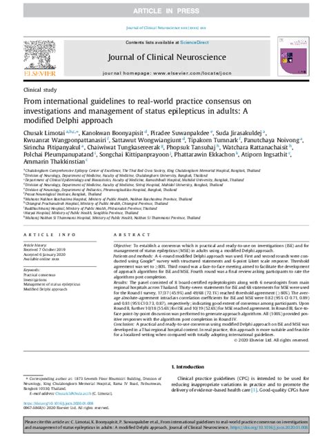 Pdf From International Guidelines To Real World Practice Consensus On