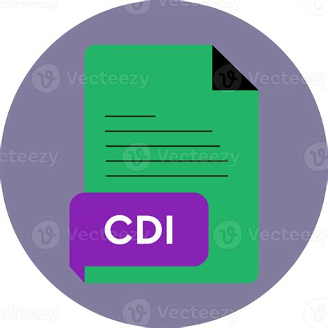 Cdi File Extension Icon Old Brick And Black Color Crisp Corners Circular Shape PNG