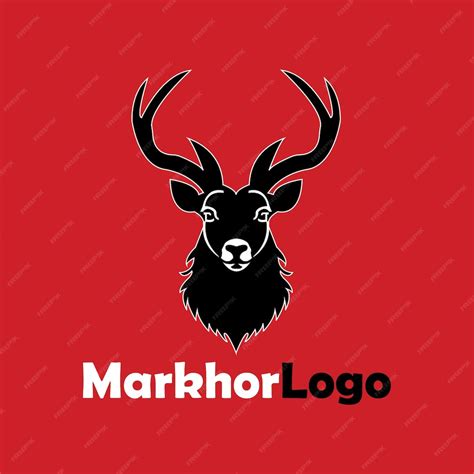 Premium Vector Markhor Logo Template