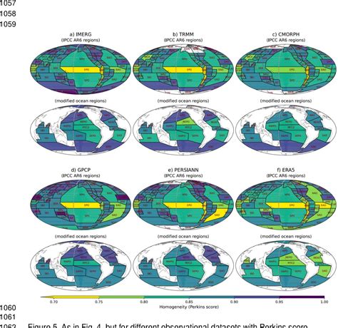 Table 1 From Evaluating Precipitation Distributions At Regional Scales