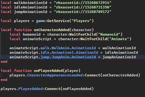 Startercharacter Animations Not Working Scripting Support Developer