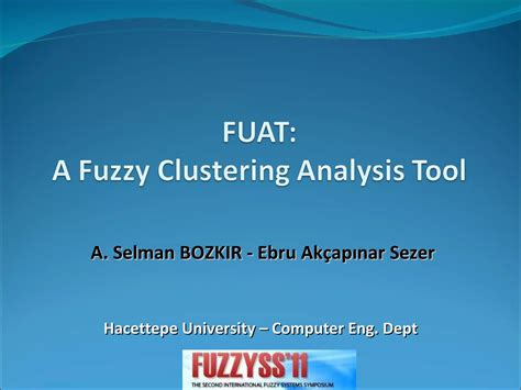 Fuat A Fuzzy Clustering Analysis Tool Ppt