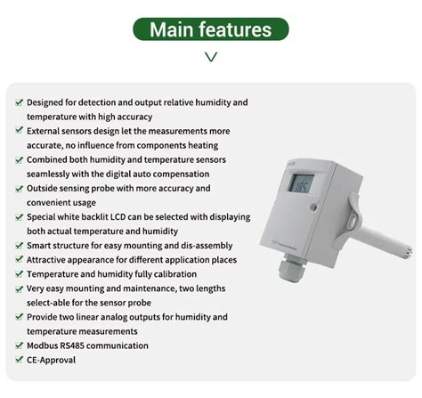 Modbus RS485 Temperature And Humidity Meter For HVAC And BAS BMS Systems Alibaba Com