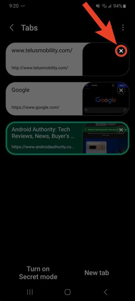 How To Close Tabs On Android Android Authority