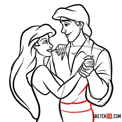 Mermaid Meets Prince How To Draw Ariel And Eric In Harmony