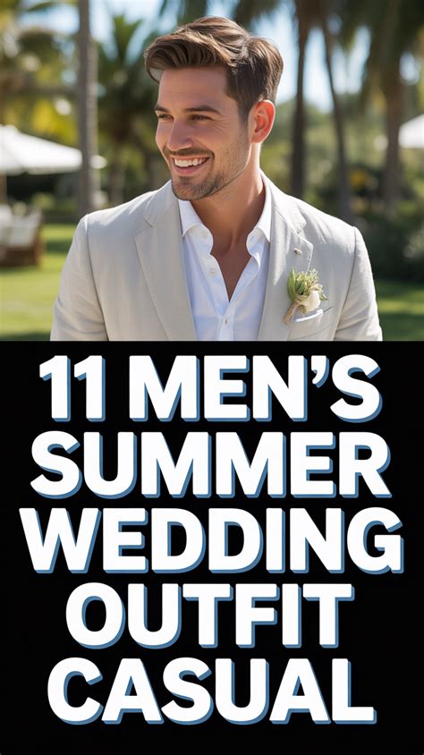 ☀️ 11 Mens Summer Wedding Outfit Casual