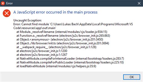 Resourcesappoutmain Not Found Solution · Issue 123135 · Microsoftvscode · Github