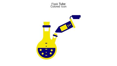 Flask Tube Colored Icon In Powerpoint Pptx Png And Editable Eps Format PPT Sample