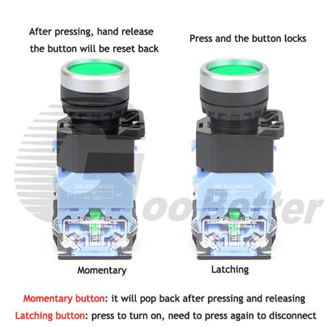 La38 Maschinen Schalter Drucktaster Industrie Einbau 22mm Taster Led